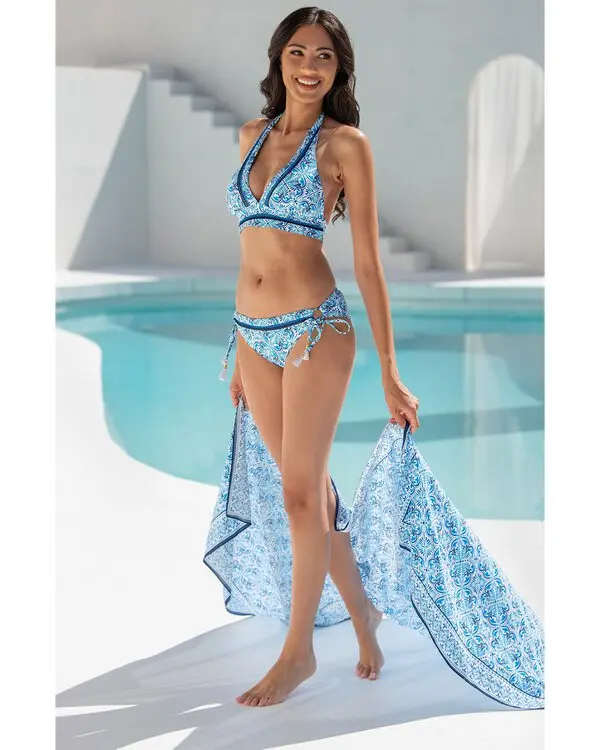 La Blanca Costa Azul Sarong Cover Up - Blue
