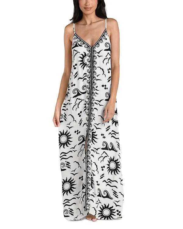 La Blanca Waves Of Rio Maxi Dress Cover Up - Ivory