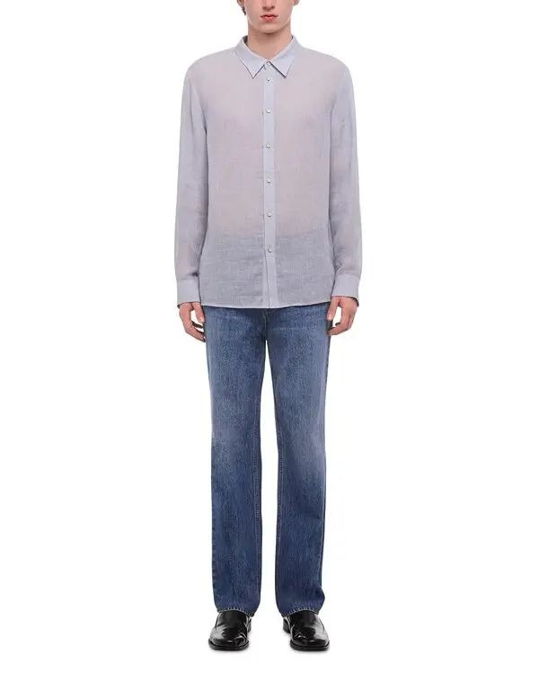 Helmut Lang Relaxed Fit Gauze Shirt - Pacific