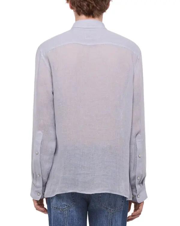 Helmut Lang Relaxed Fit Gauze Shirt - Pacific