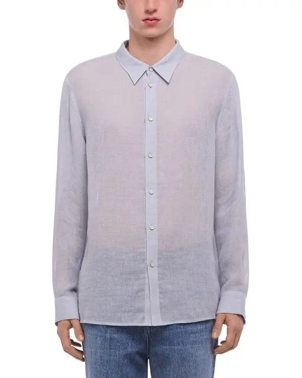 Helmut Lang Relaxed Fit Gauze Shirt - Pacific