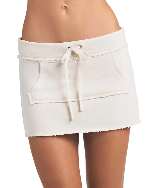 SKIMS Drapey French Terry Mini Skirt - Buff