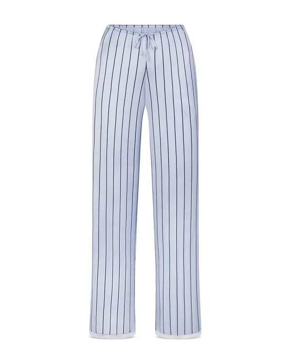 SKIMS Woven Shine Sleep Pants With Lace