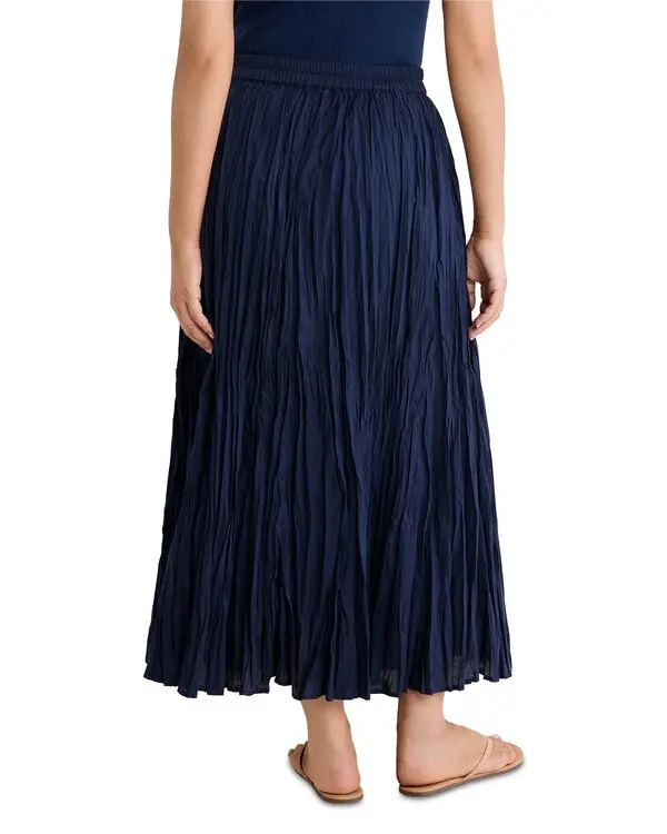 NIC+ZOE Crinkled Midi Skirt - Ink