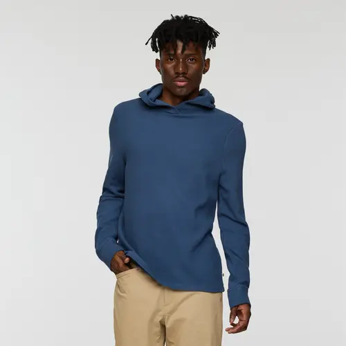 COTOPAXI Atajo Long-sleeve Waffle Hoodie - Deep Sea