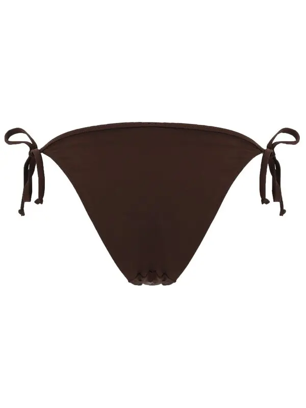 DIESEL® Slip Bikini With Oval D Detail - Brown