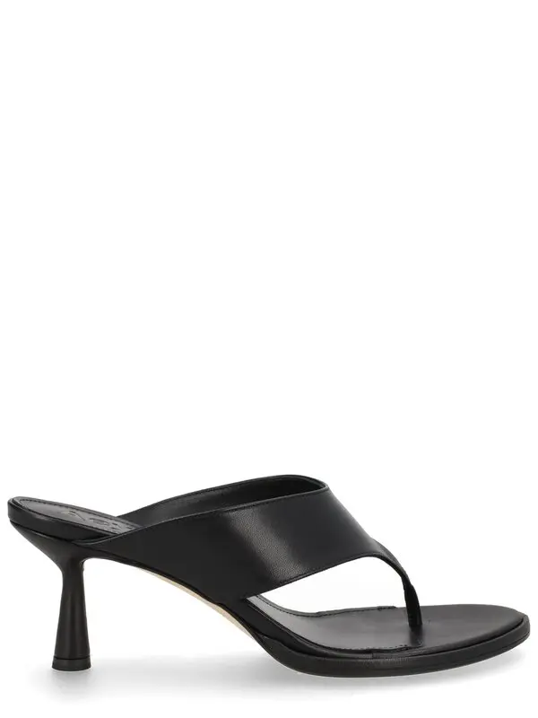 AeydĒ Olenna" High Heel Thong Sandals - Black