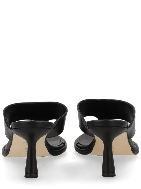 AeydĒ Olenna" High Heel Thong Sandals - Black