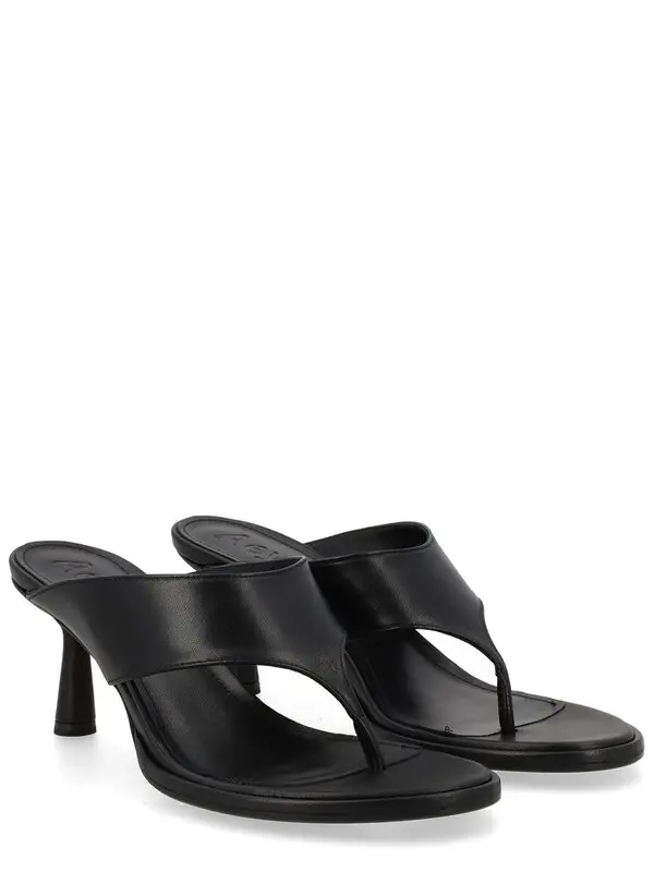 AeydĒ Olenna" High Heel Thong Sandals - Black
