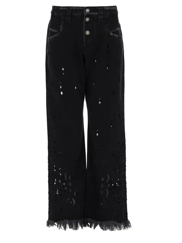 Isabel Marant Étoile Amia" Wide Leg Denim Trousers