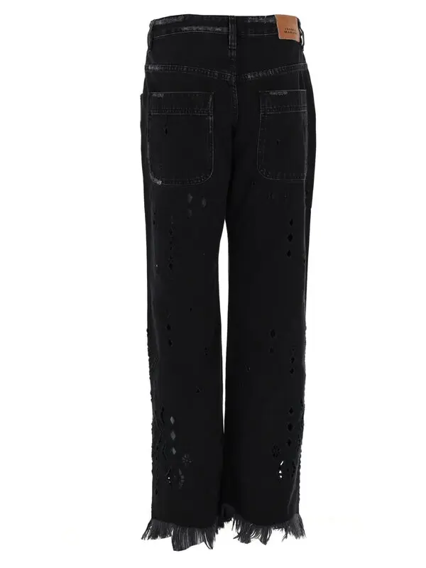 Isabel Marant Étoile Amia" Wide Leg Denim Trousers