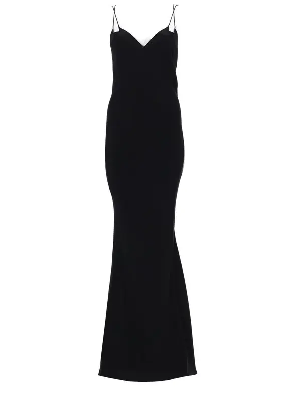 TOM FORD Spaghetti Strap Maxi Dress - Black