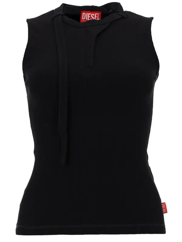 DIESEL® T-tiara" Jersey Top - Black