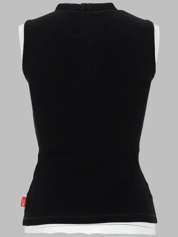 DIESEL® T-tiara" Jersey Top - Black