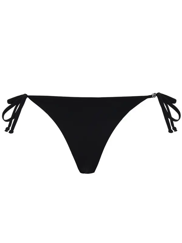 DIESEL® Bikini Bottom With Oval D Detail - Black
