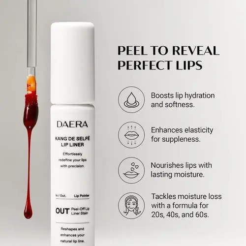 DAERA Lip Stain Peel Off Lip Liner Plumper Makeup For