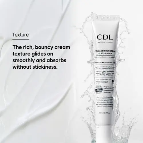 CANDORLOV Glass Skin Cream All Skin Types 72 Hr Deep Hydration Daily Care 1.69 Fl Oz
