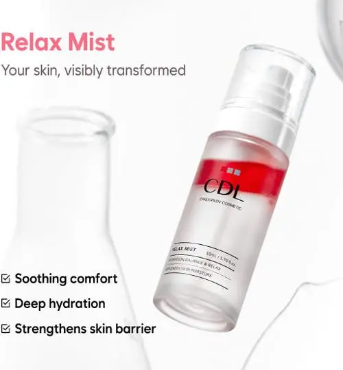 CANDORLOV Hydrating Toner Spray Niacinamide Dragons Blood Facial Mist 1.7 Fl Oz