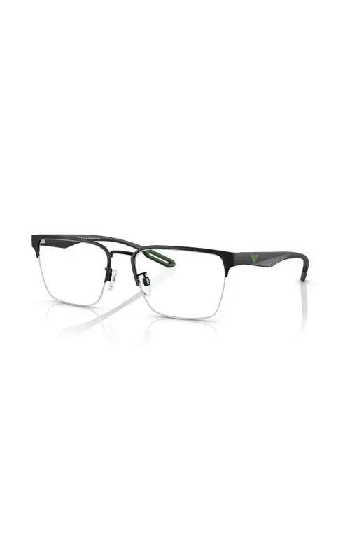 Emporio Armani Square Optical Glasses - Black