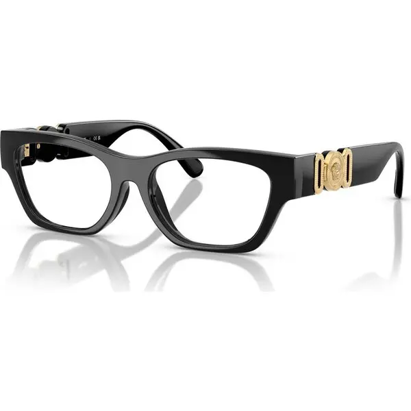 Versace Round Optical Glasses - Black