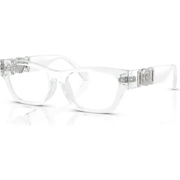Versace Round Optical Glasses - Transparent