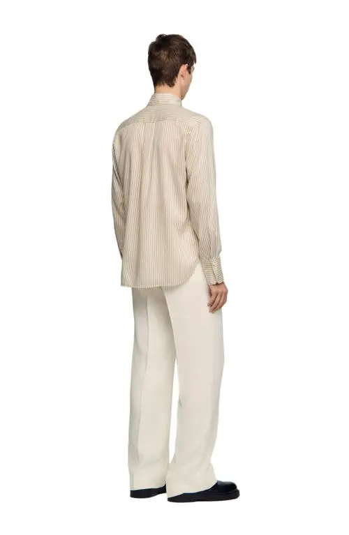Sandro Striped Loose-fit Shirt