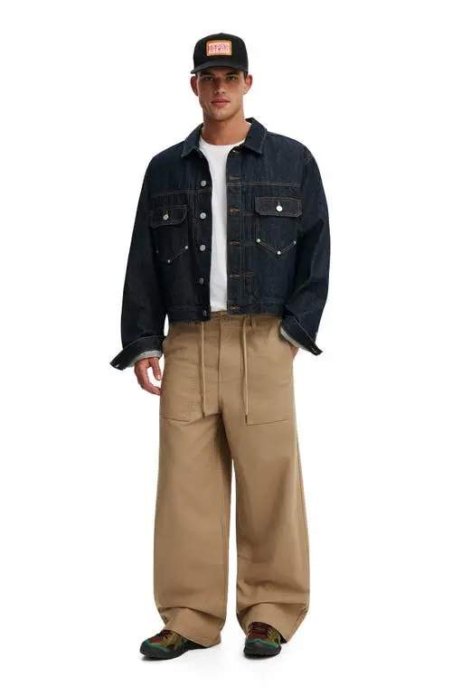COTTON ON Super Baggy Utility Pant - Tan