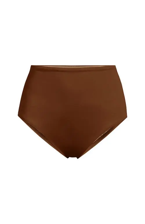 LANDS' END Slenderlite Ultra High Rise Bikini Bottoms - Acorn
