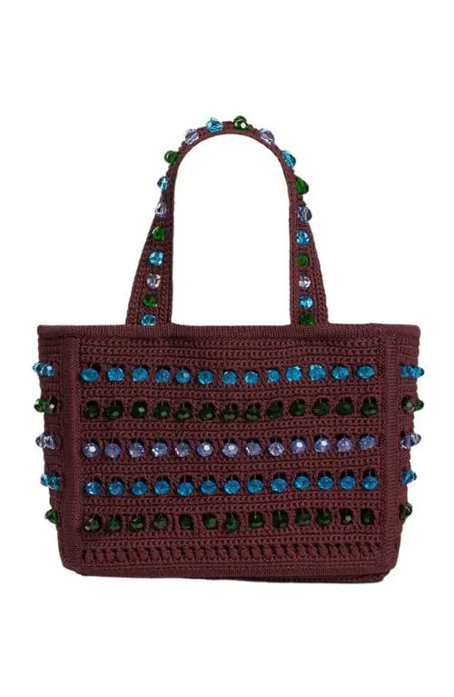 Sandro Beaded Crochet Bag