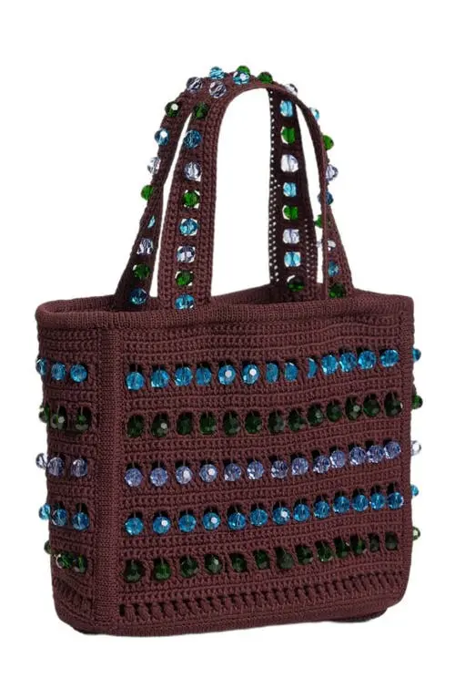 Sandro Beaded Crochet Bag