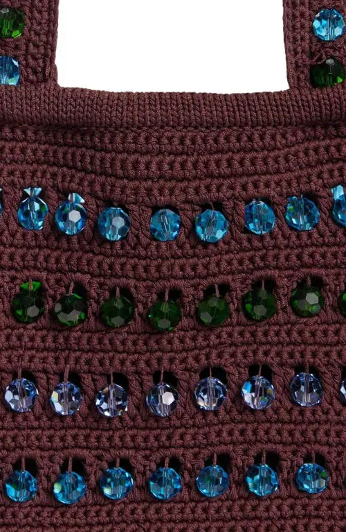 Sandro Beaded Crochet Bag