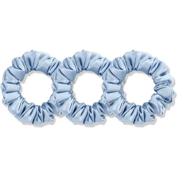 SILKSILKY Pure Silk Scrunchie Set - Lightblue