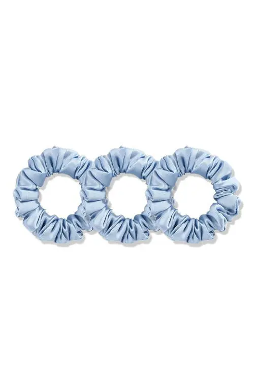SILKSILKY Pure Silk Scrunchie Set - Lightblue