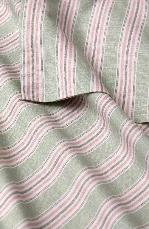 CHRISTY Calder Stripe Cotton Percale Sheet Set Bundles - Pink