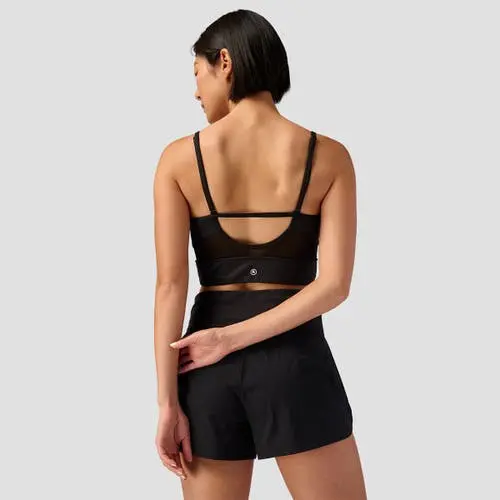 BACKCOUNTRY Destination Square Neck Bra Top - Black