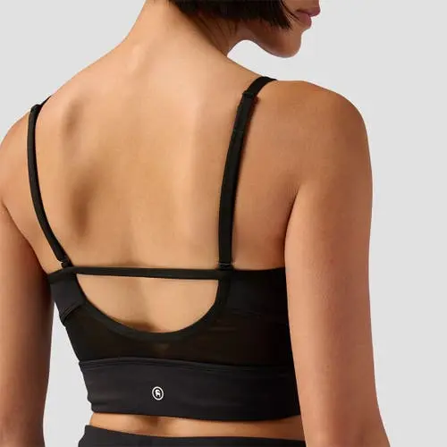BACKCOUNTRY Destination Square Neck Bra Top - Black