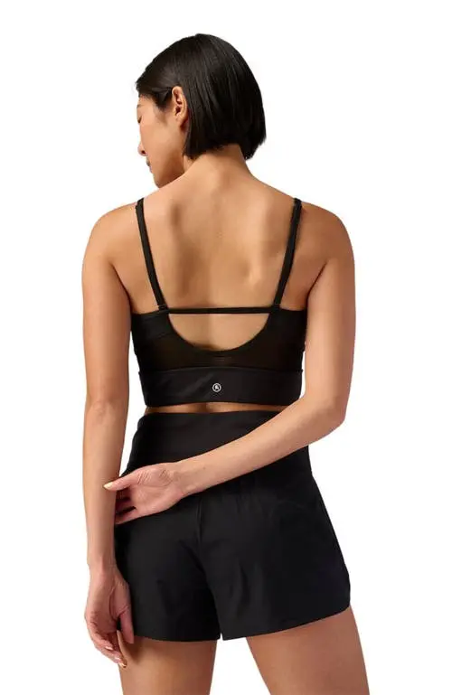 BACKCOUNTRY Destination Square Neck Bra Top - Black