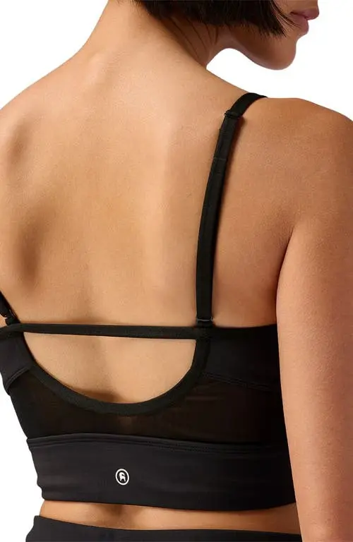 BACKCOUNTRY Destination Square Neck Bra Top - Black