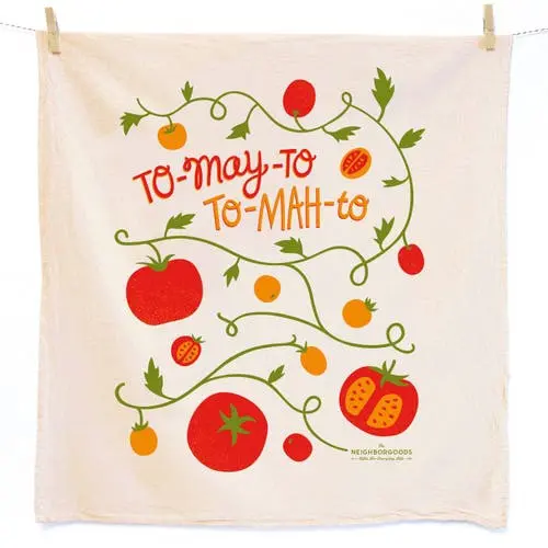 THE NEIGHBORGOODS Tomato Basildish Towel Set Of 2