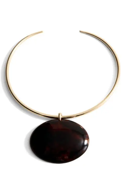 Mango Rigid Pendant Necklace
