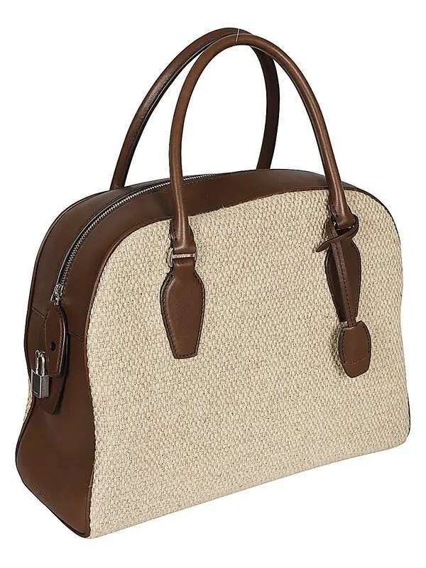 THE ROW India Canvas Handbag - Brown