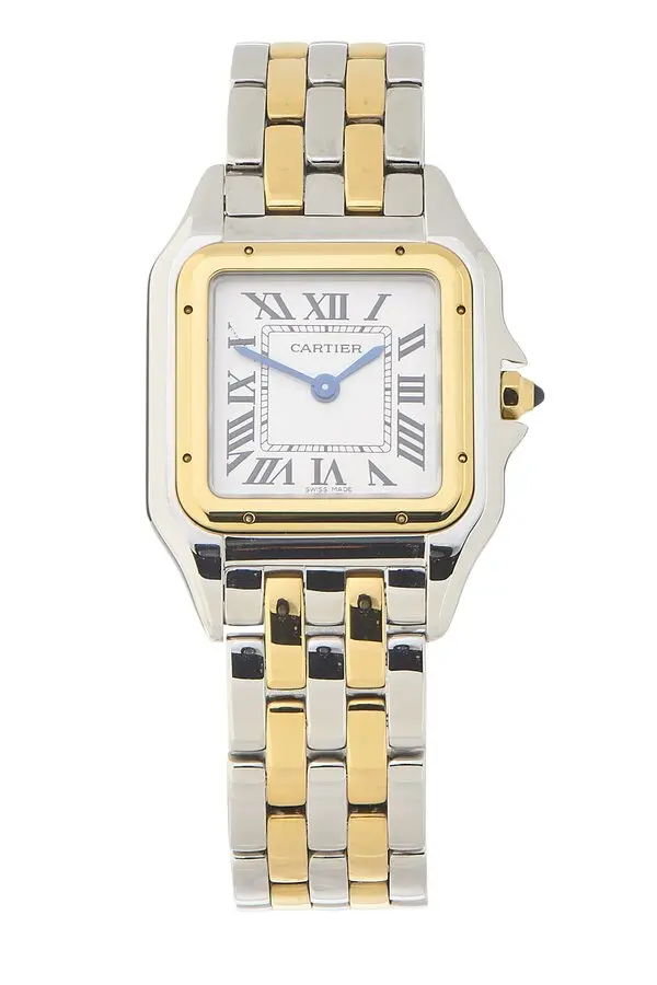 Cartier Two-tone Panthère De Watch 27mm - White