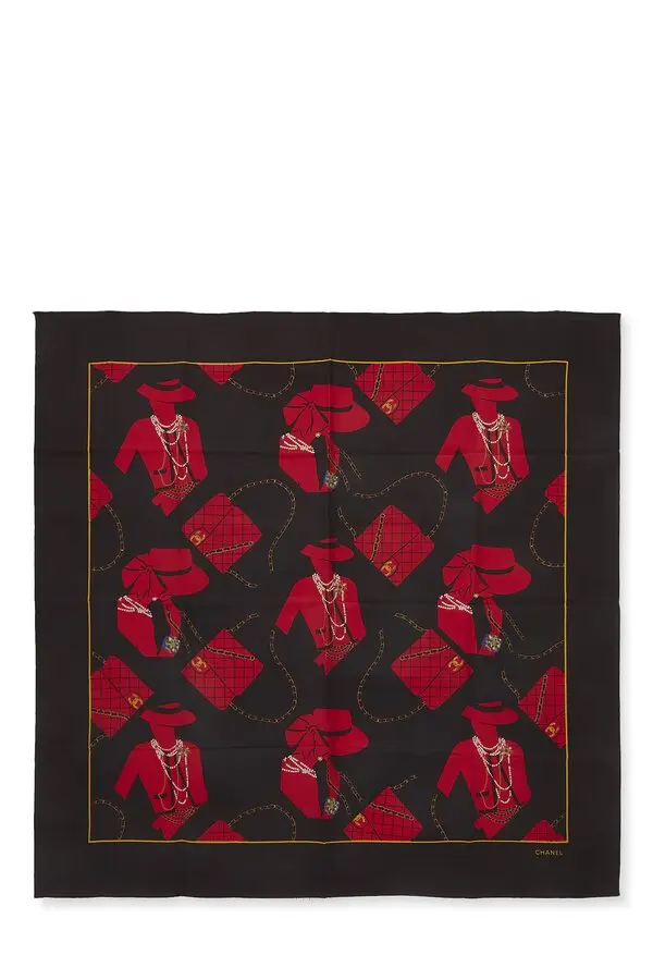 Chanel Silk Scarf - Brown