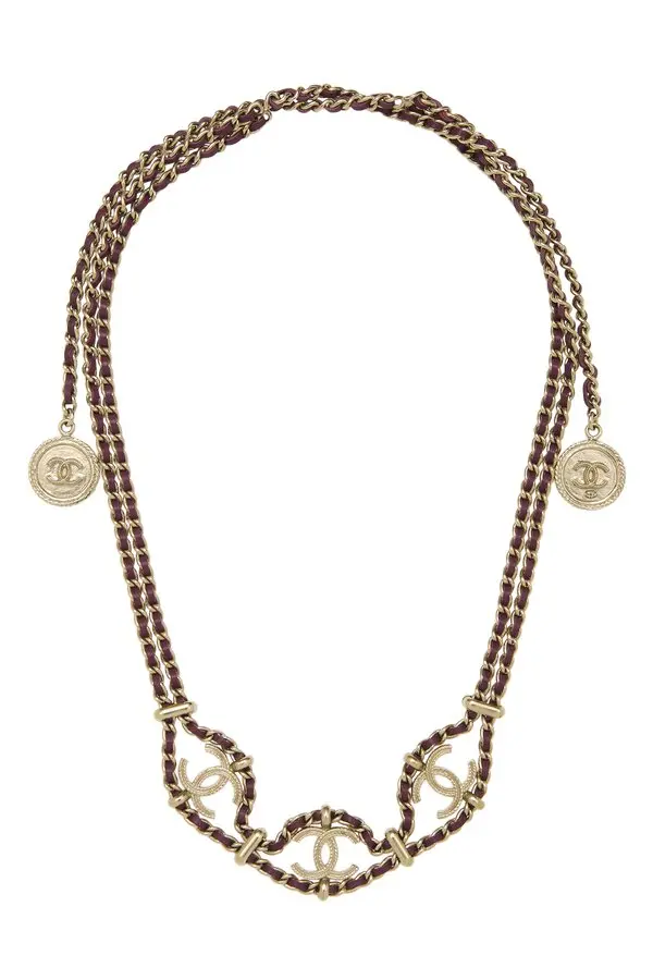 Chanel Cc Chain Necklace - Purple