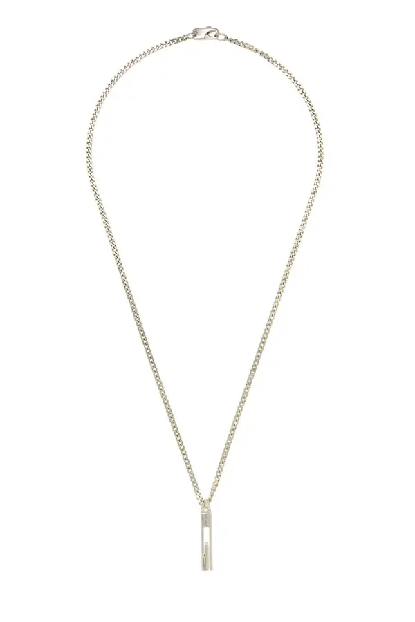 Gucci Tone G Logo Pendant Necklace
