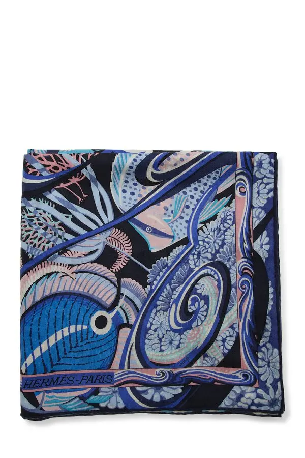 Hermès Multicolor 'de La Mer Au Ciel' Cashmere Shawl