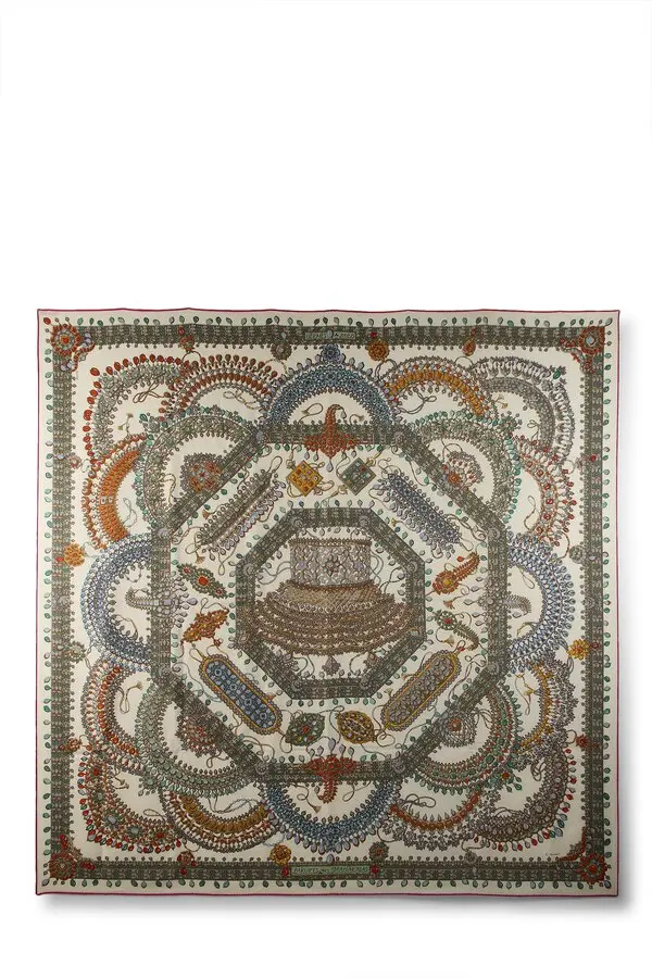 Hermès Multicolor 'parures Des Maharajas' Cashmere Shawl - Multi