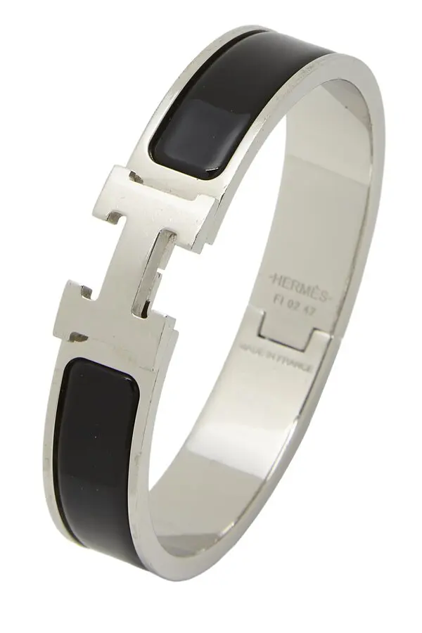 Hermès Clic Clac 'h' Pm Bracelet - Black