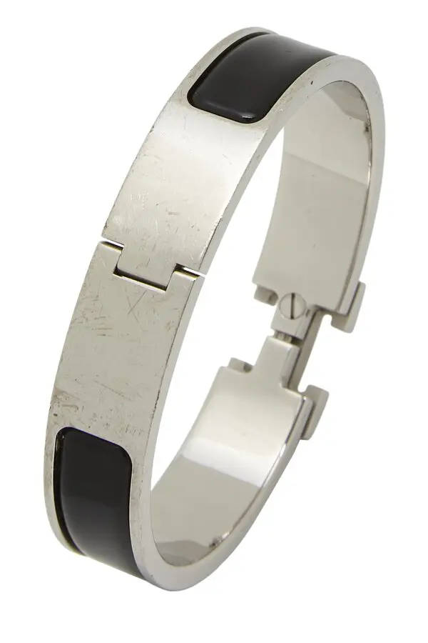 Hermès Clic Clac 'h' Pm Bracelet - Black