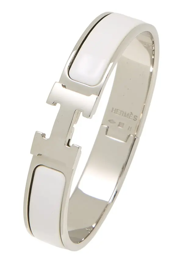 Hermès Clic Clac H Pm Bracelet - White